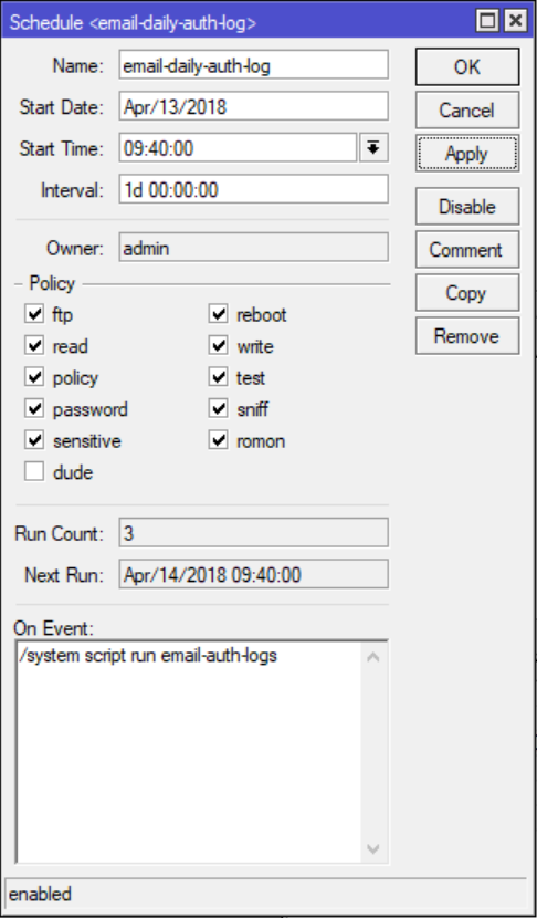 MikroTik Script: Authentication Logging w/ Email Reports - jcutrer.com